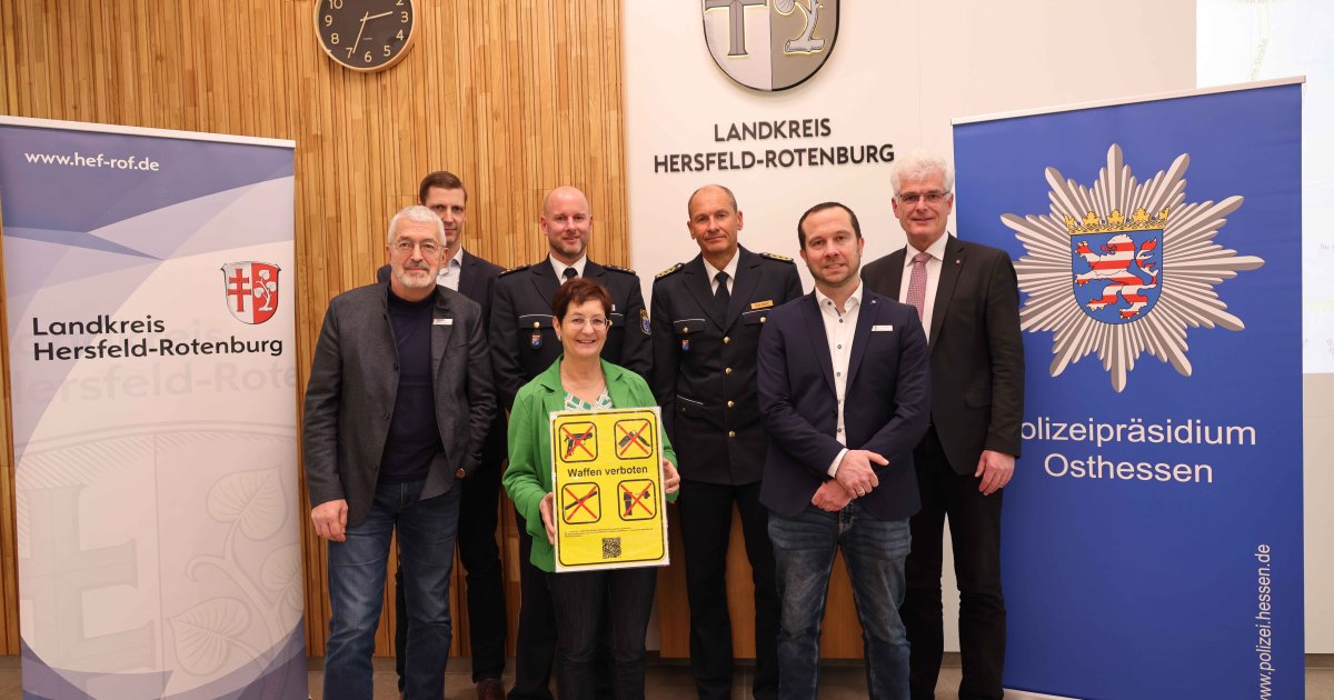 Kreisordnungsbehörde genehmigt Waffenverbotszone in Bad Hersfeld | Landkreis Hersfeld-Rotenburg
